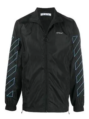 OFF-WHITE Off-White Diagonal Stripes Zip-Up Jacket