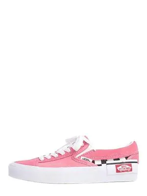 VANS Slip-on Sneakers With Checkerboard Detailing - Pink
