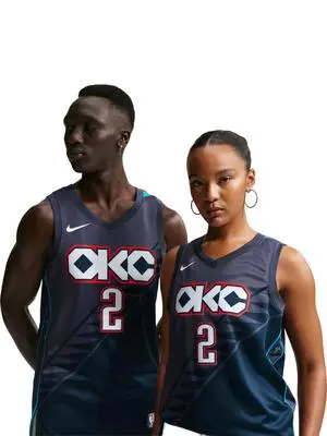 Nike Oklahoma City Thunder Shai Gilgeous-alexander Nba Swingman Jersey - Grey