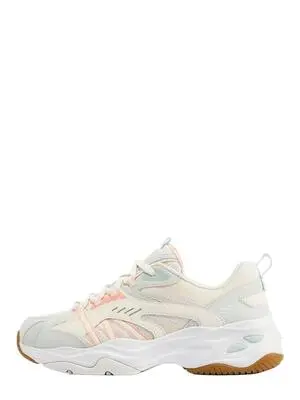 Sketchers D'lites 4.0 Athletic Sneakers - Cream/orange/green