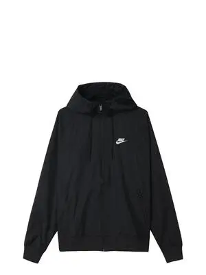 Nike Hooded Windbreaker Jacket - Black