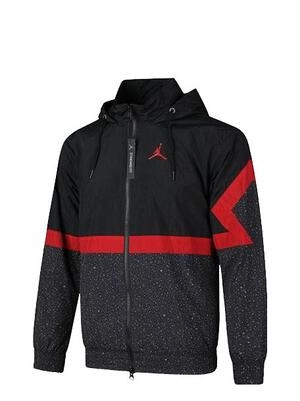JORDAN Air Sports Windproof Hooded Jacket - Black/red