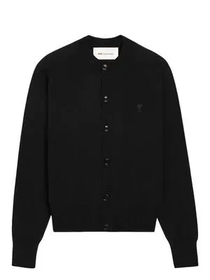 AMI Paris AMI De Heart Cardigan Black