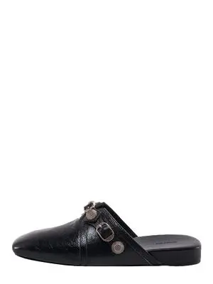 Balenciaga Cagole Mules - Black