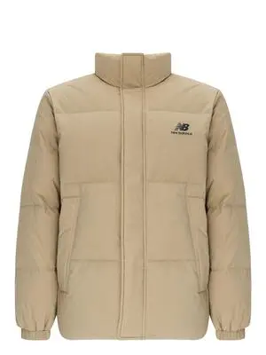 NEW BALANCE Logo Down Jacket - Beige