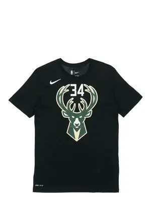 Nike Milwaukee Bucks Giannis Antetokounmpo T-shirt - Black