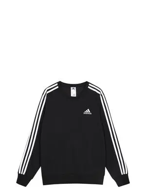 Adidas Sports Round Neck Loose Long Sleeves Pullover - Black
