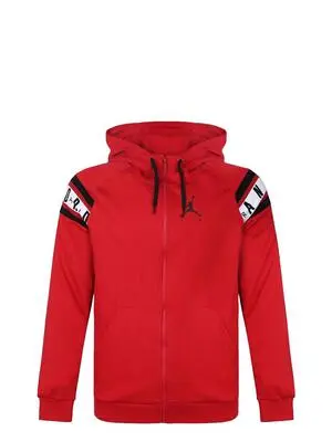 JORDAN Air Casual Sports Long Sleeves Zip-up Hooded Jacket - Red