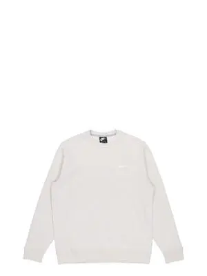 Nike Nike Fleece Solid Color Fleece Lined Stay Warm Pullover Light Grey Default Color