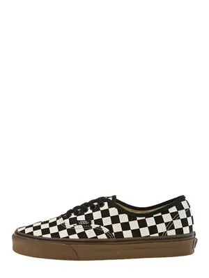 VANS Authentic Checkerboard Low Top Sneakers - Black