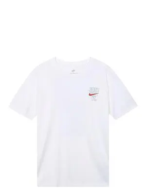 Nike As Nsw Gaokao Ss Tee Athleisure Casual Sports Alphabet Round Neck Short Sleeve White T-shirt - Multi-color