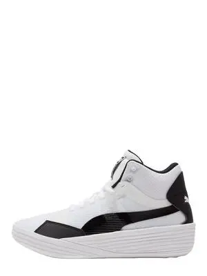 PUMA Clyde All-pro Mid Basketball Sneakers - White/black