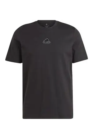 Adidas Elevated Pile Embroidery Logo T-shirts - Black