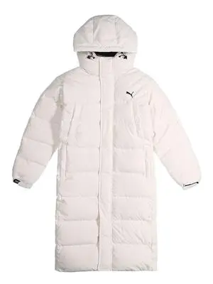 PUMA Long Cut Hoodie Coat - White