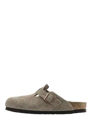 BIRKENSTOCK Birkenstock Suede Leather Clogs Tan/black