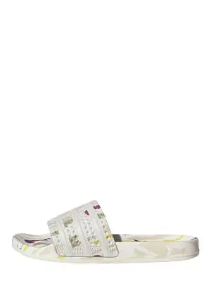 Adidas Adilette Thebe Magugu Slides - Cloud White/cloud White/core Black