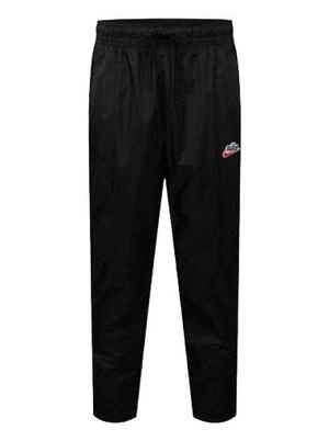 Nike Windrunner Elastic Drawstring Sports Long Pants - Black