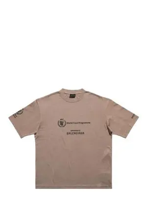 Balenciaga X Wfp T-shirt Medium Fit - Beige