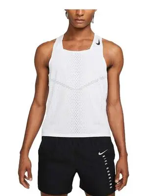 Nike Dri-fit Adv Aeroswift Racing Vest - White/black