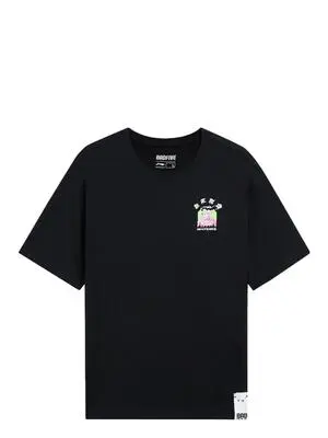 LI-NING Badfive Small Graphic Loose Fit T-shirt 'black - Black/multi-color