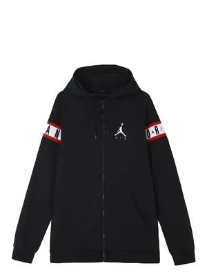JORDAN Air Sports Zip-up Hooded Jacket - Black