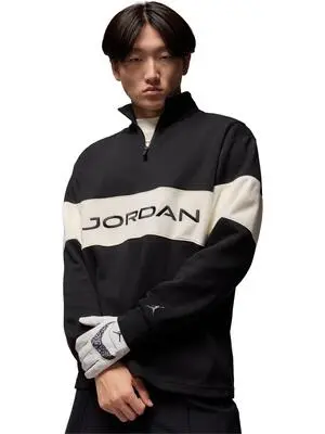 JORDAN Sport Dri-fit Golf Top - Black/sail/dark Shadow