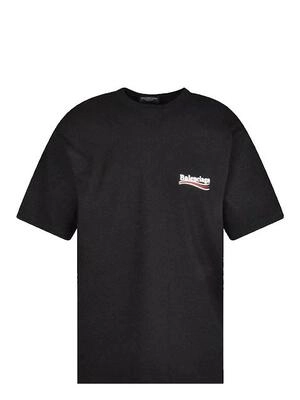 Balenciaga Political Campaign T-shirt Large Fit - Black