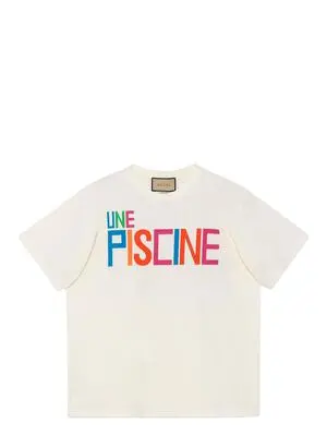 Gucci Cotton Jersey T-shirt With Print - Ivory