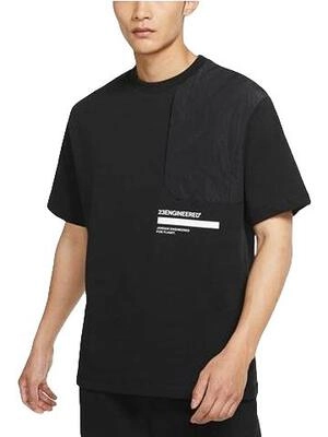 JORDAN 23 Engineered Athleisure Casual Sports Round Neck Short Sleeve T-shirt - Black