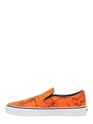 VANS Vans Classic Slip-On Camouflage Print Casual Shoes Orange