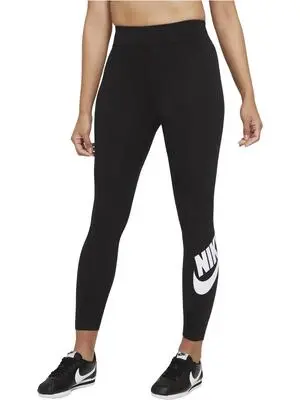 Nike (wmns) Nike Sportswear Essential Casual Sports High Waist Gym Yoga Leggings Black Default Color