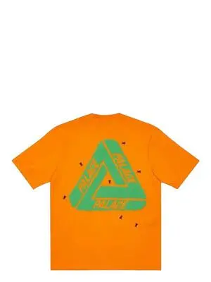 PALACE Short Sleeve T-shirt With Graphic Print - Orange
