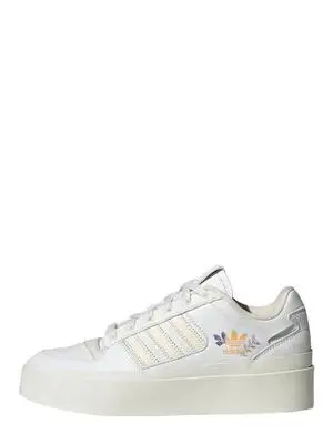 Adidas Forum Bonega Embroidered Floral Sneakers - White