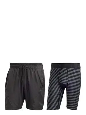 Adidas Aeroready Two-in-one Pro Shorts - Black