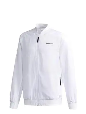 Adidas Neo Solid Color Casual Zipper Aviator Jacket - Default Color