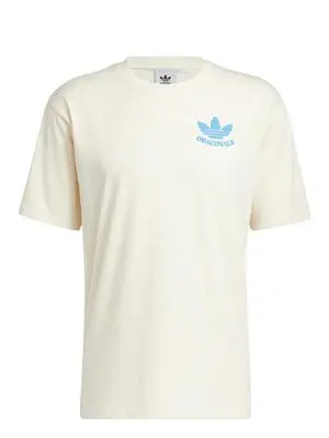 Adidas Originals Happy Earth T-shirt 'non Dyed - White/blue