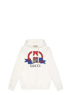 Gucci Interlocking G 1921 Print Sweatshirt - White/blue/red