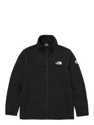 The North Face Brushed Fleece Zip Up Jacket - Black
