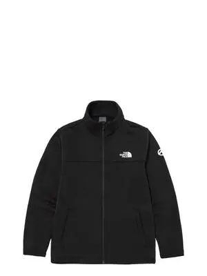 The North Face Brushed Fleece Zip Up Jacket - Black