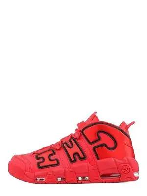 Nike More Uptempo Qs 'chicago' Sneakers - Red/red