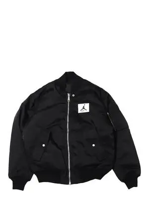 JORDAN Air Essentials Statement Varsity Bomber Jacket - Black/sail