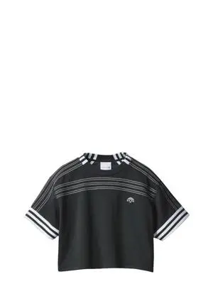 Adidas X Alexander Wang Cutsew Cropped Top - Black