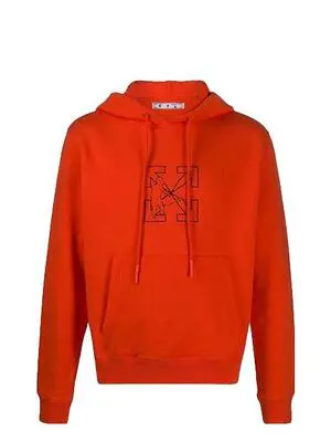 Off-White Arrow Logo Hoodie - Red