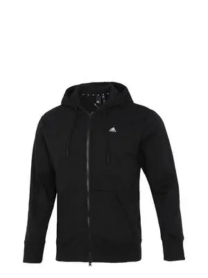 Adidas Logo Woven Zipper Hooded Jacket - Default Color