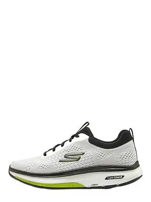 Sketchers Go Walk Arch Fit Workout Walker Athletic Shoes - White/black/lime