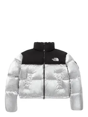 The North Face White Label Novelty Nuptse Down Jacket - Black/silver