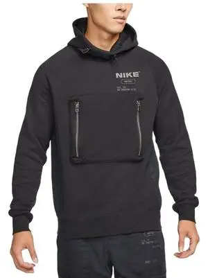 Nike City Made French Terry Pullover Hoodie - Black