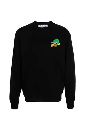 Off-White Brush Arrow Crew Neck Sweatshirt - Black/multi