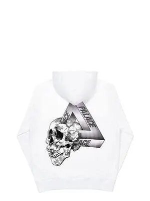 PALACE Skull Graphic Hoodie - White