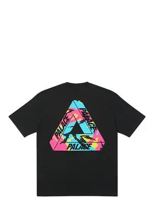 PALACE Tri-camo Triangle Print Short Sleeve T-shirt - Black